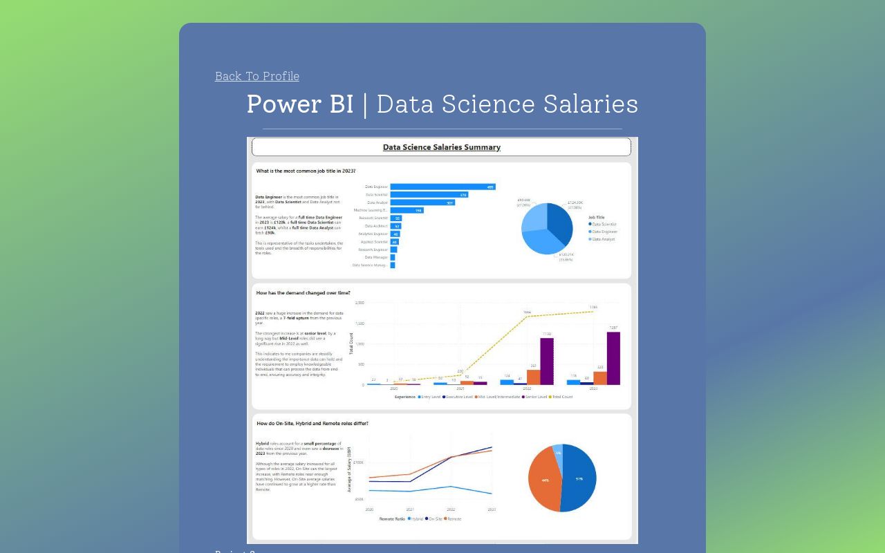 Project #1 - Data Science Salaries